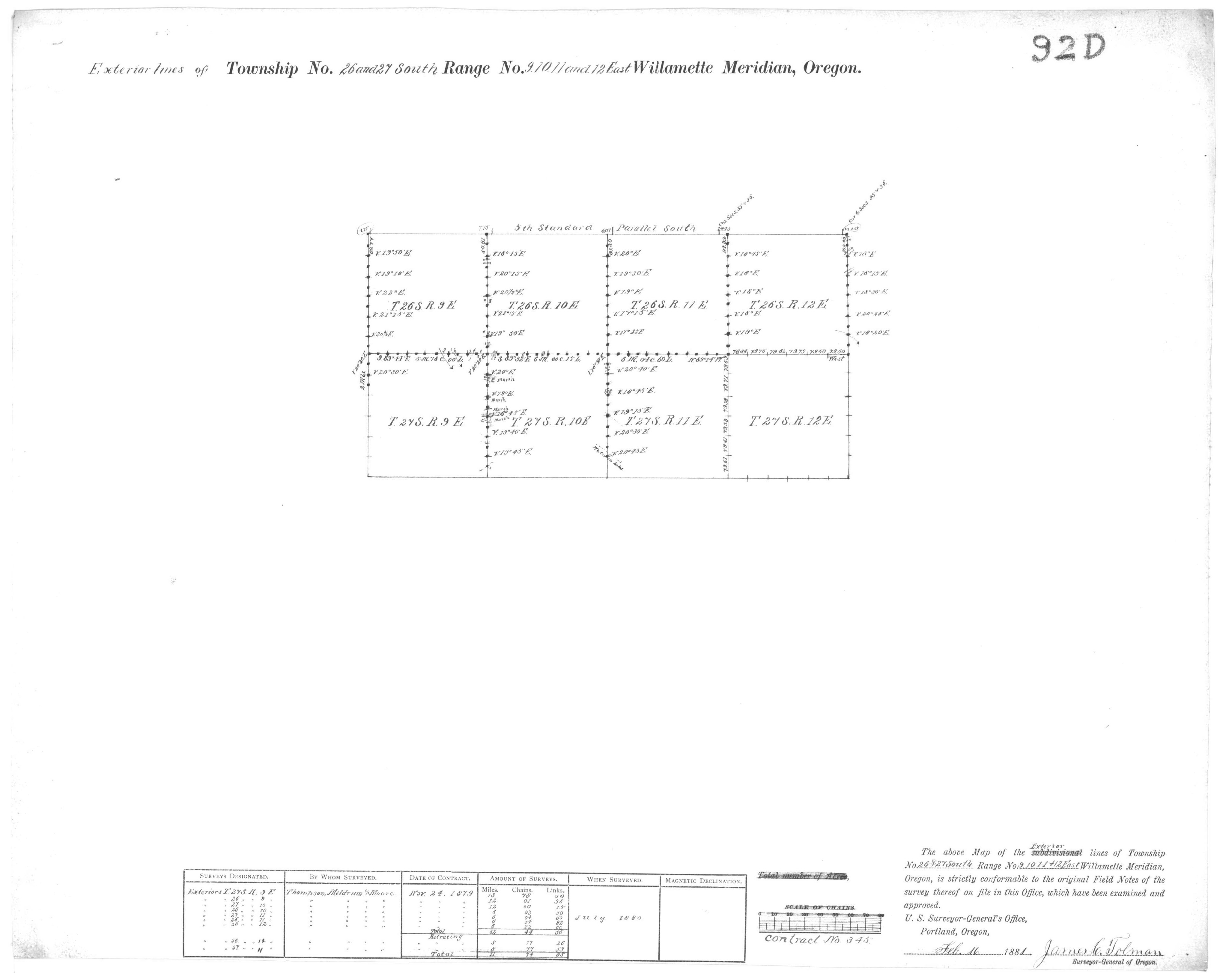 Land Status & Cadastral Survey Records Oregon/Washington BLM
