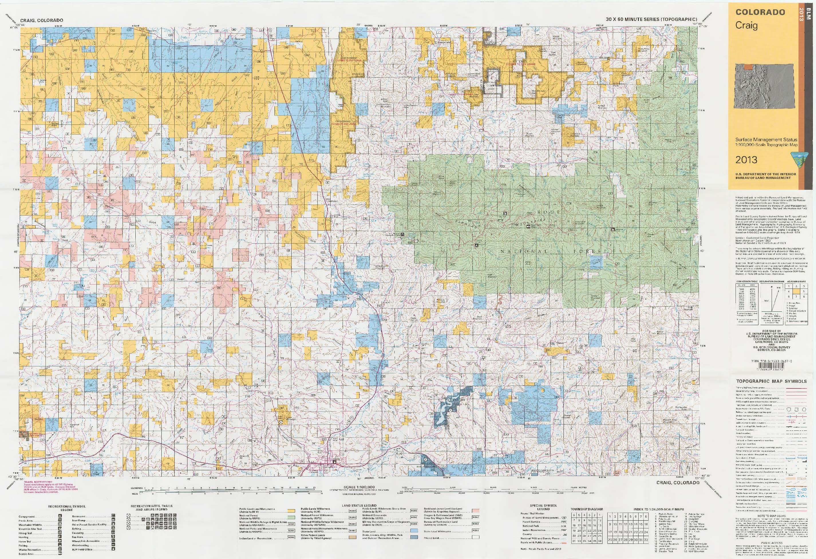 Colorado BLM Land Ownership Maps Colorado BLM Land Ownership Maps