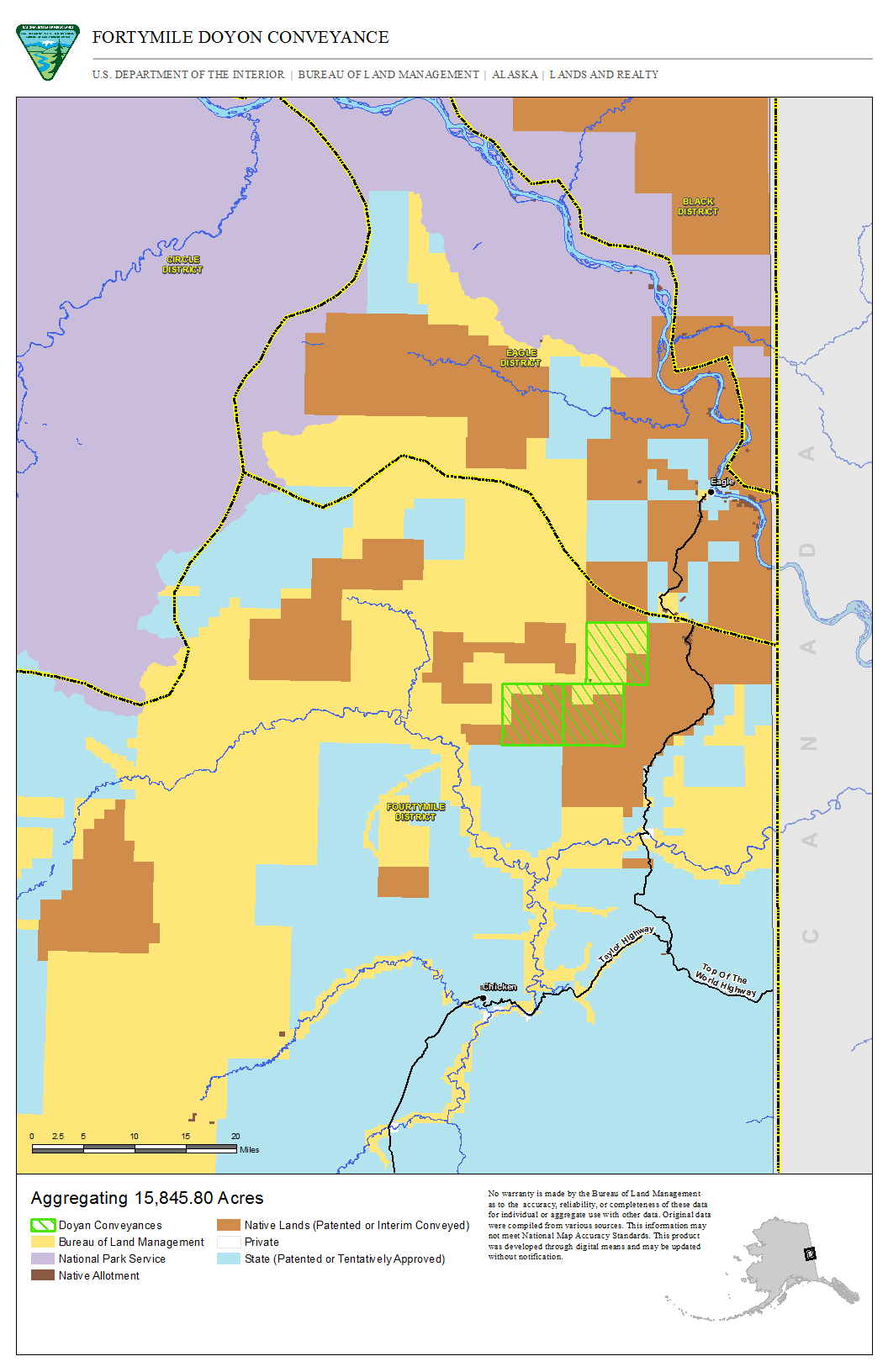 BLM Alaska Conveyed Land to Doyon, Ltd. | Bureau of Land Management