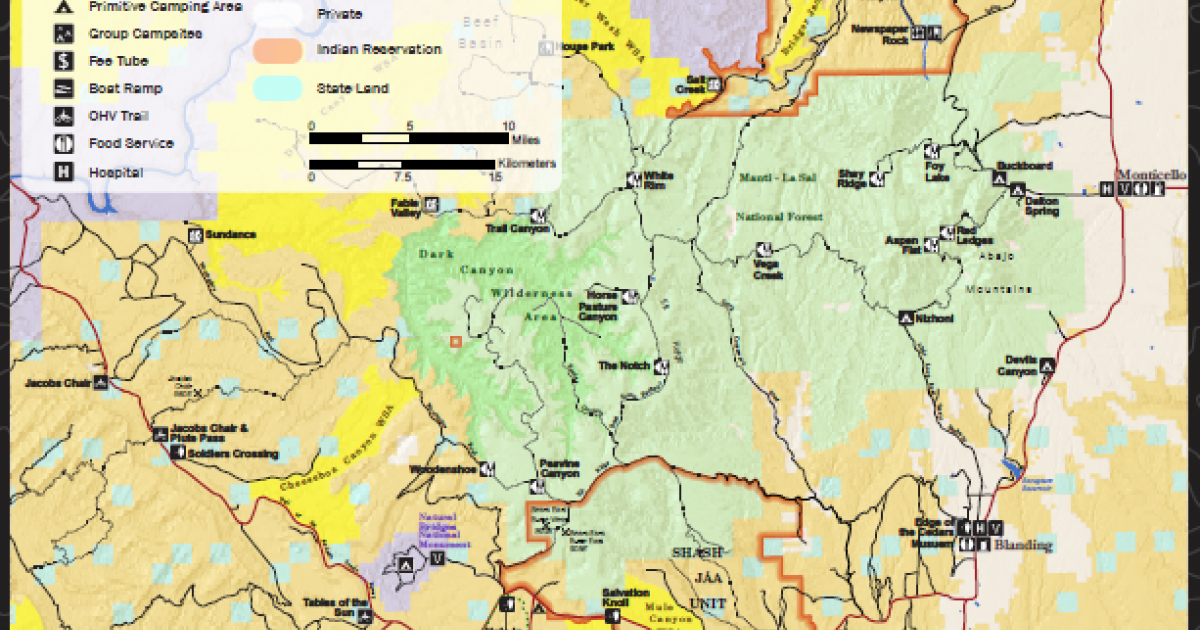 Utah : Bears Ears National Monument Map | BUREAU OF LAND MANAGEMENT