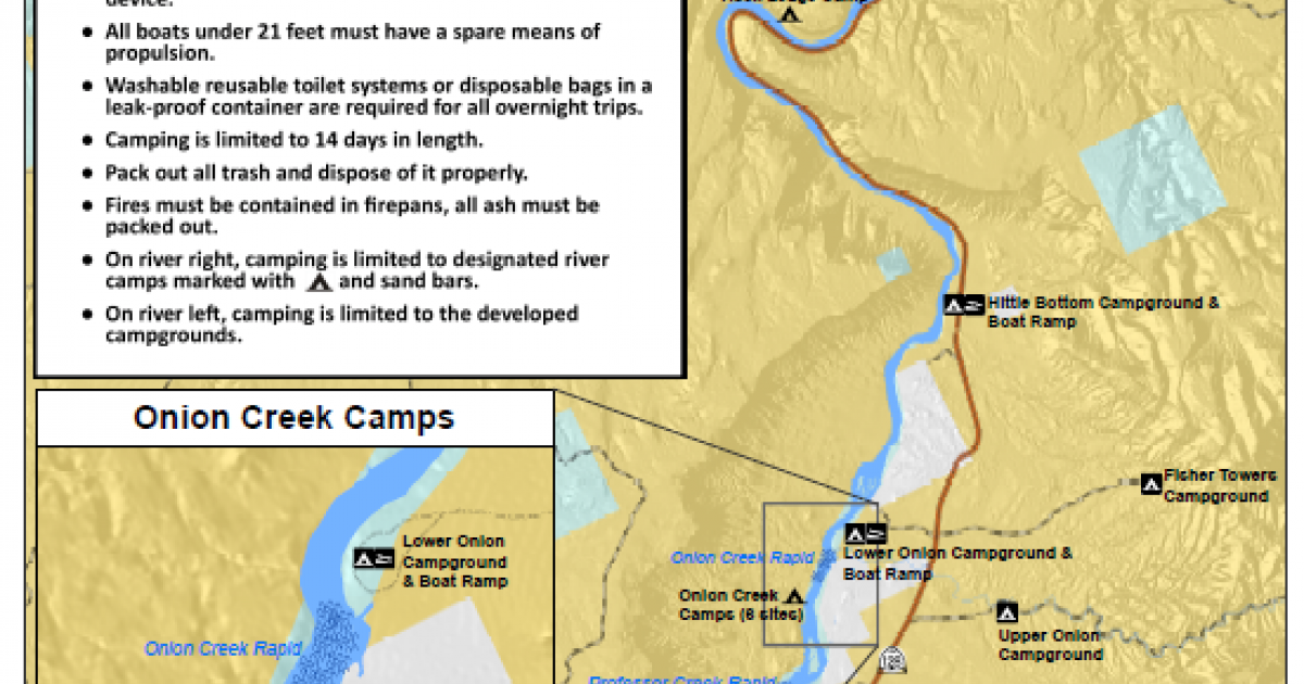 Colorado River Moab Daily Campsites and Campgrounds | Bureau of Land ...