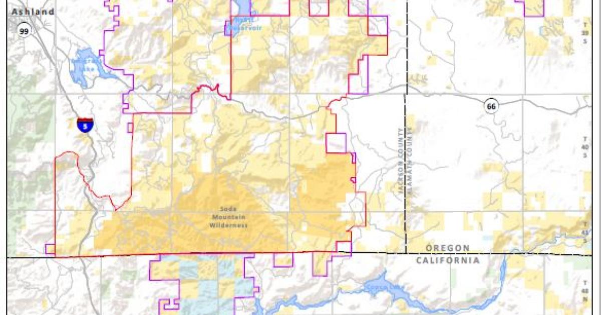 Map of Cascade-Siskiyou National Monument | Bureau of Land Management
