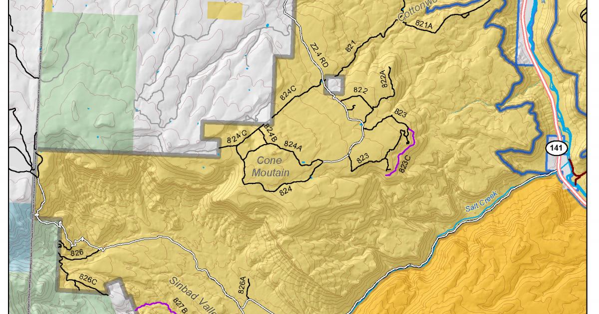 Gateway Extensive Recreation Management Area – Sinbad Map | Bureau of ...