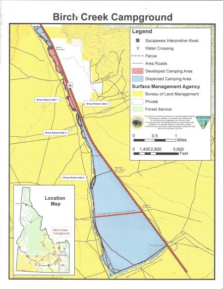 Birch Creek Campground Maps | Bureau of Land Management