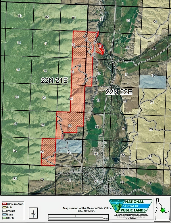 BLM to temporarily close Salmon area public lands due to nearby ...