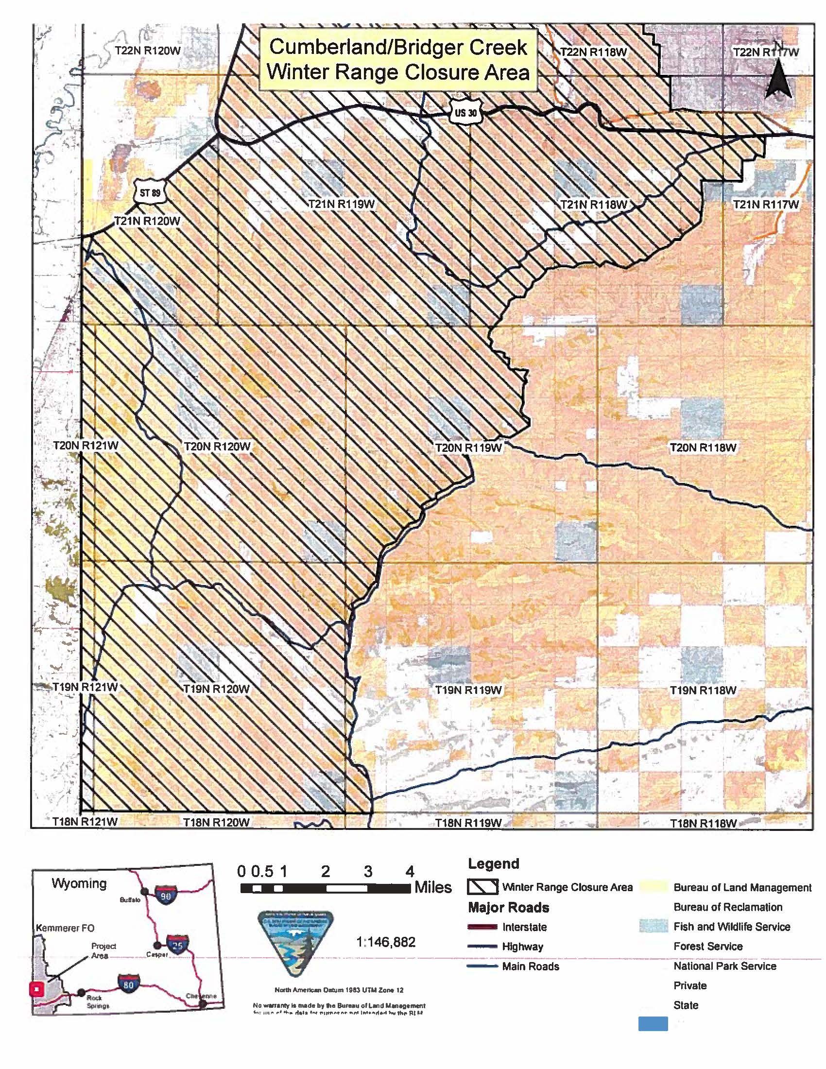 BLM Kemmerer Field Office posts annual big game winter range closures ...