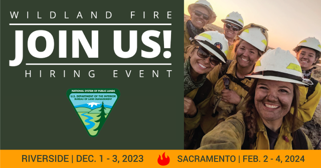 BLM to host wildland firefighter hiring events in California | Bureau ...