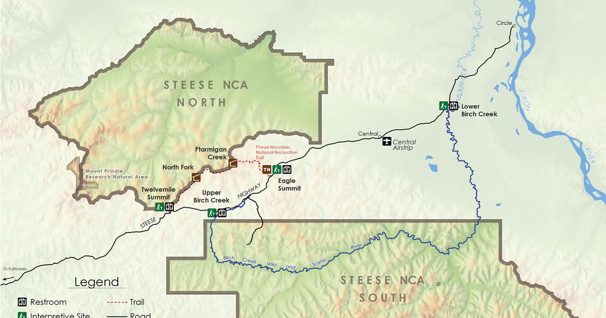 Steese National Conservation Area Recreation Map | Bureau of Land ...