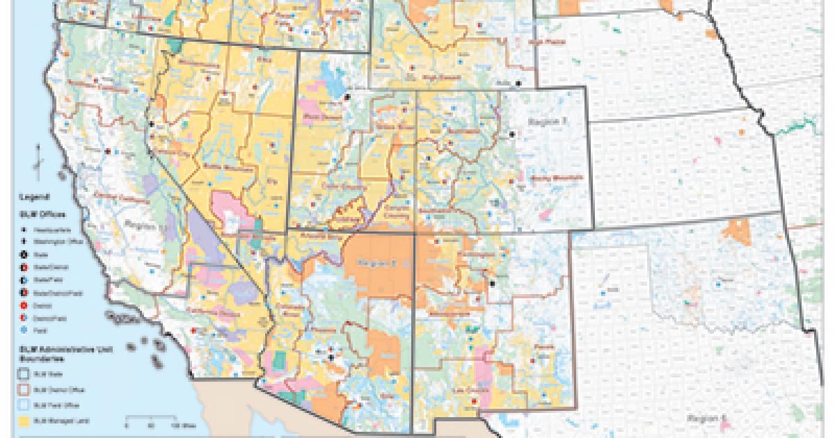 Bureau of Land Management Administrative Units 2019 | Bureau of Land ...