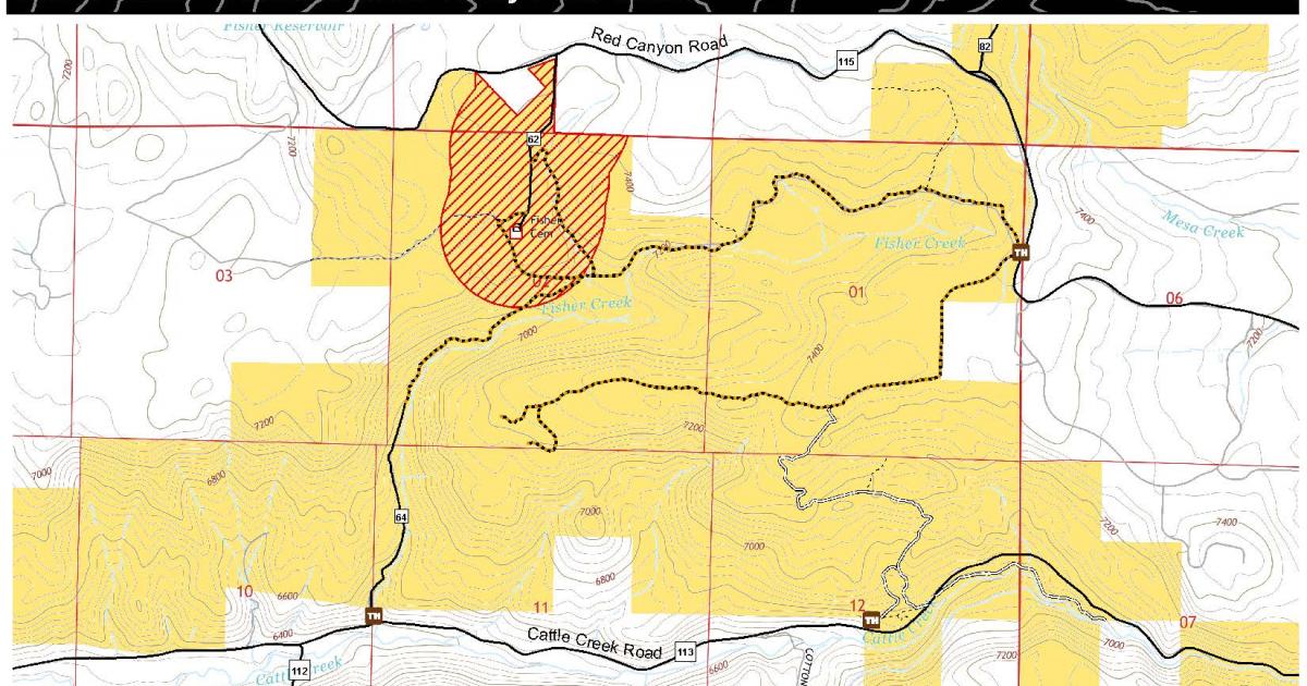 Fisher Creek Area Recreation Map | Bureau of Land Management