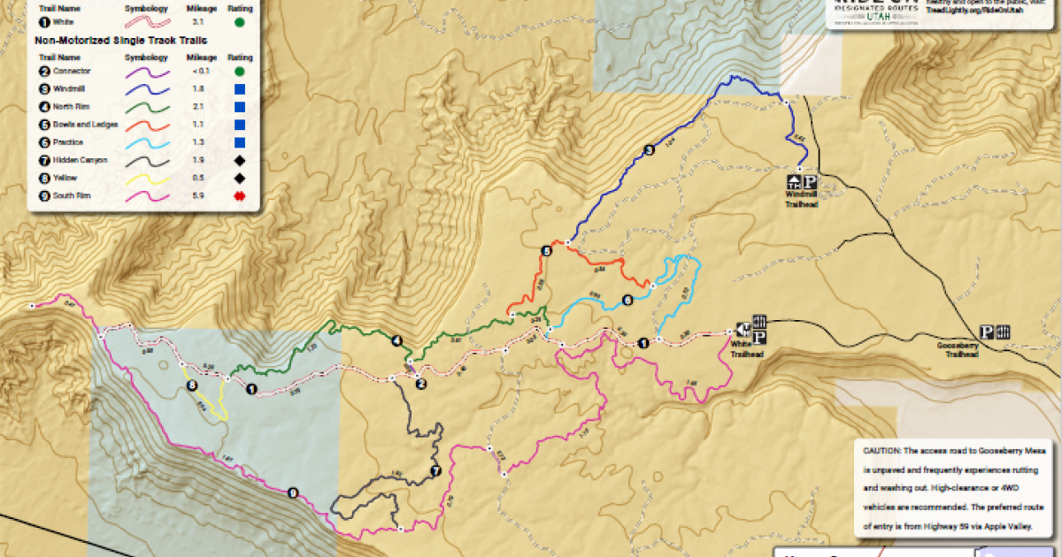 Gooseberry Mesa Georeferenced Map | Bureau of Land Management