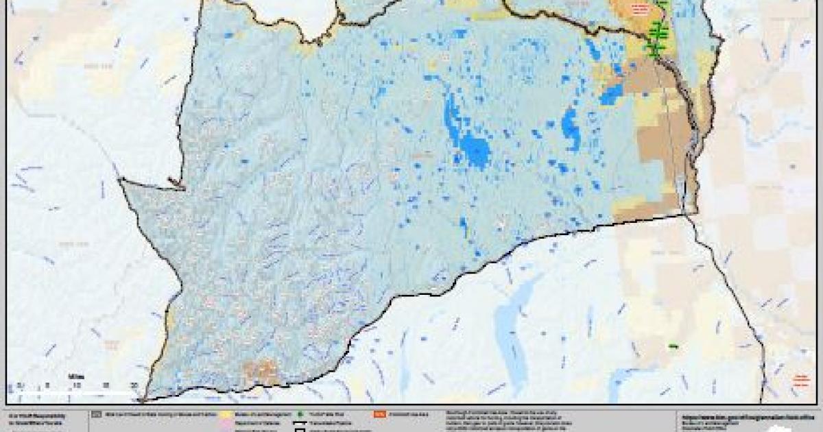 Game Unit 13A State Moose and Caribou hunt-restricted Map | Bureau of ...