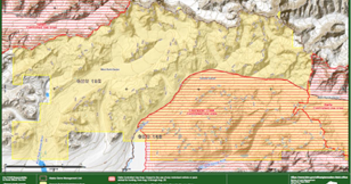BLM Alaska Federal Subsistence Game Management Unit 13 Map of Alaska ...