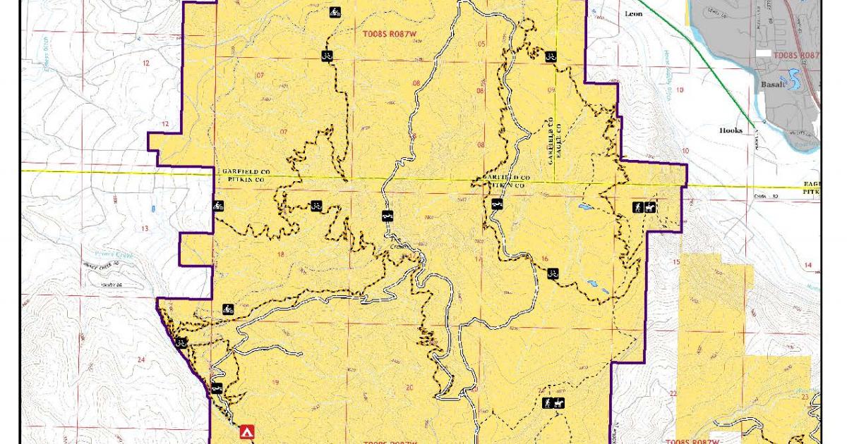 The Crown Special Recreation Management Area Map | Bureau of Land ...