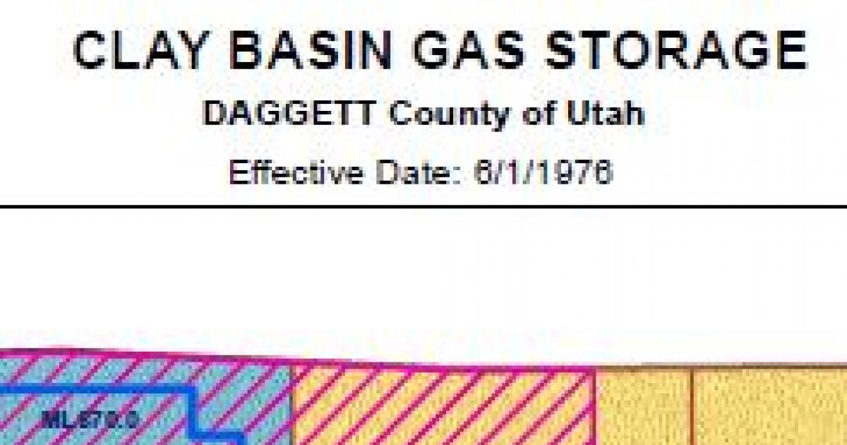 Clay Basin Gas Storage Agreement Map | Bureau of Land Management