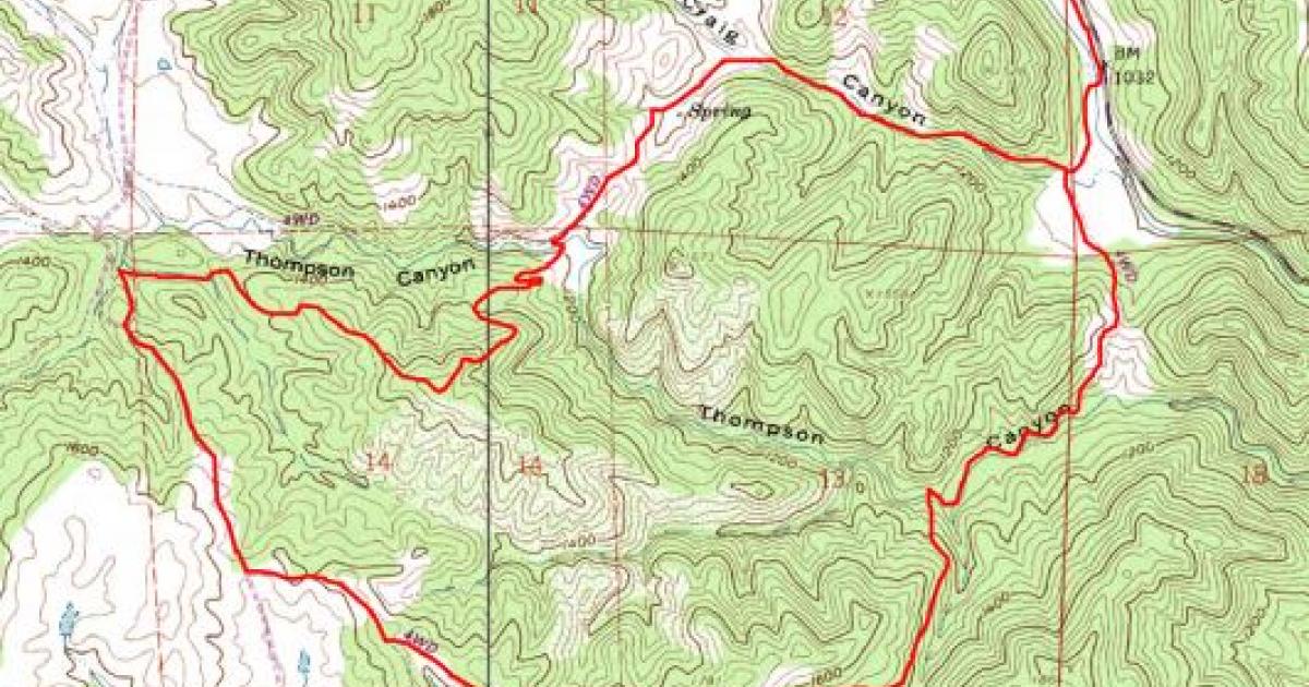 Cache Creek Cowboy Camp Loop Trail Map | Bureau of Land Management
