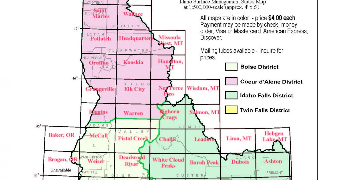 Surface Management Map Grid | Bureau of Land Management
