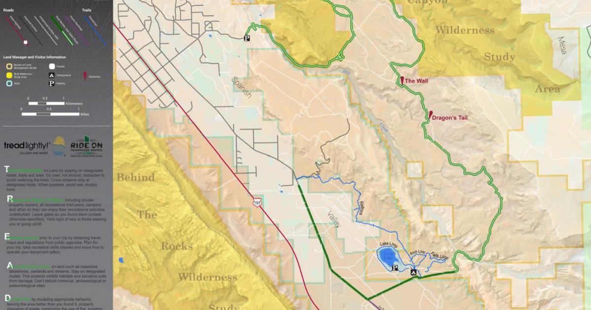 Steel Bender Jeep Safari Route Georeferenced Map | Bureau of Land ...