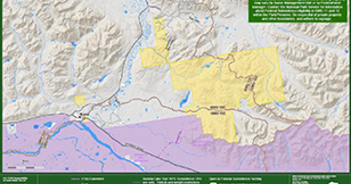 BLM Alaska Federal Subsistence Game Management Unit 13 Map - Slana ...