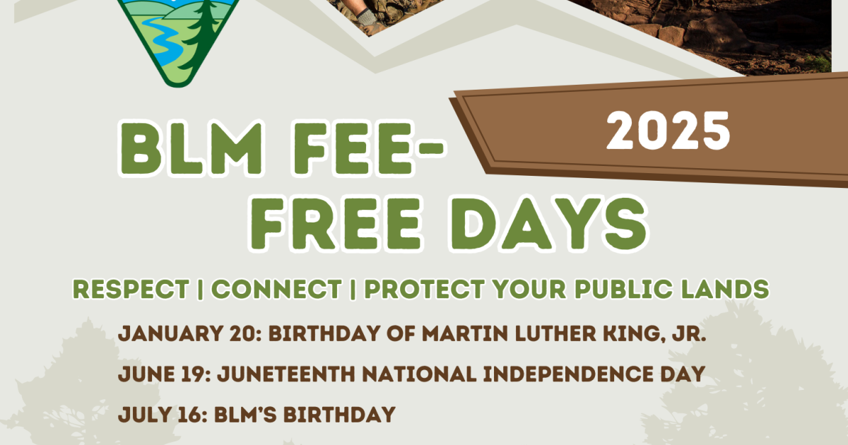 Bureau of Land Management Fee-Free Days for 2023 | Bureau of Land ...