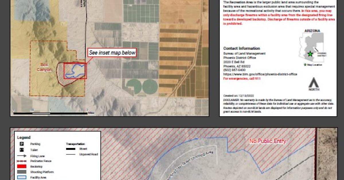 Box Canyon Recreational Shooting Site Map | Bureau of Land Management