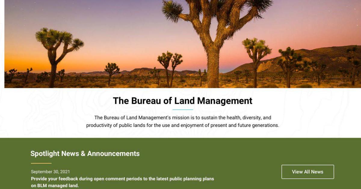 New look for BLM.gov keeps pace with tech changes and user expectations ...
