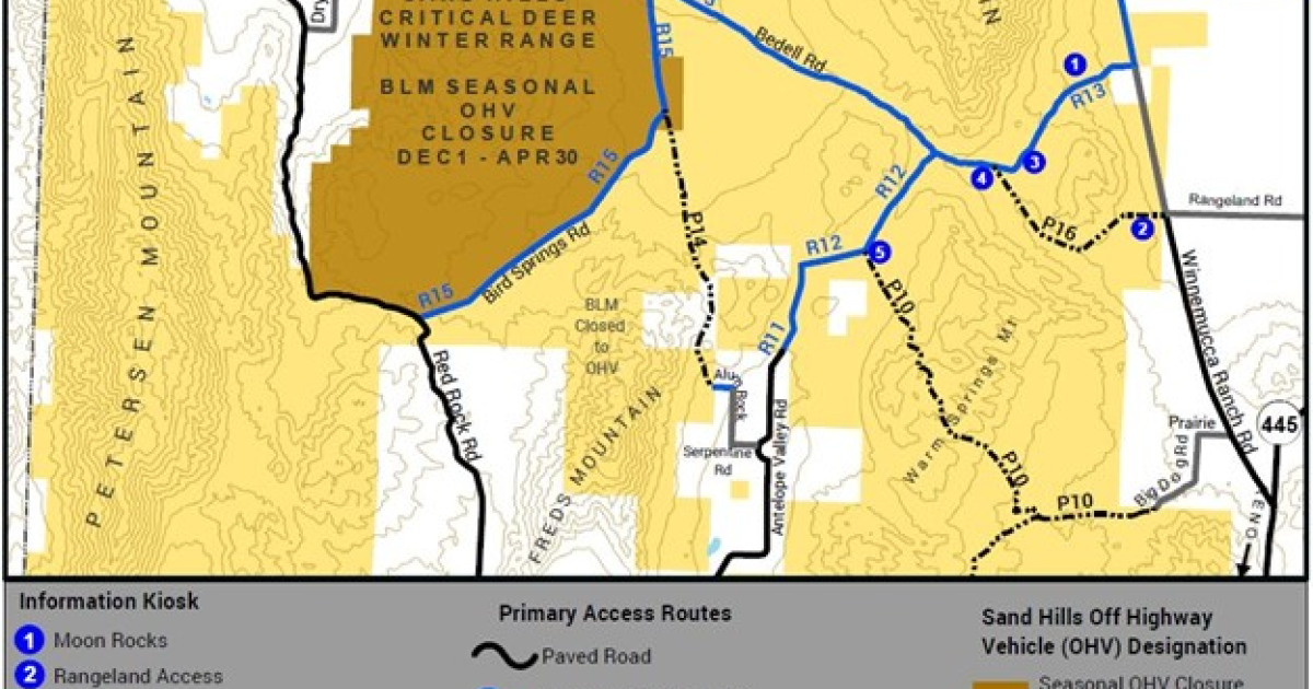 Seasonal motorized vehicle closure at Sand Hills Critical Wildlife ...