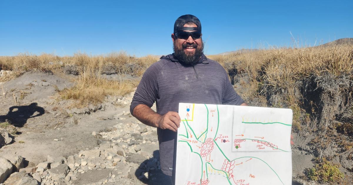 BLM wildland firefighter and fuels technician Richard Ana celebrates ...