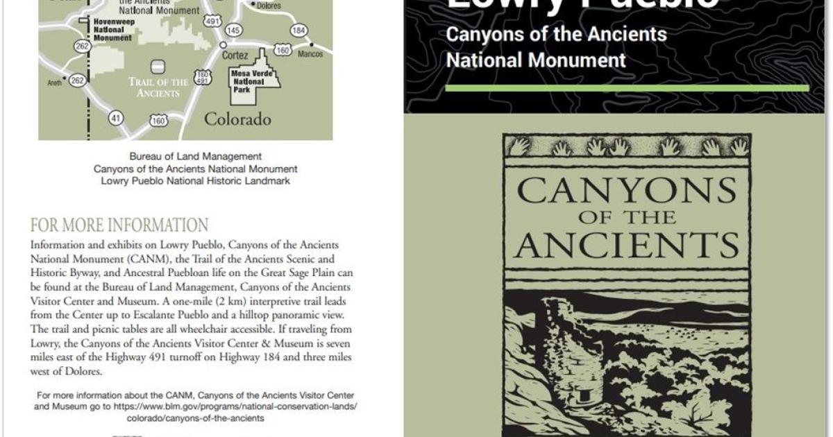 Lowry Pueblo: Canyon of the Ancients National Monument | Bureau of Land ...