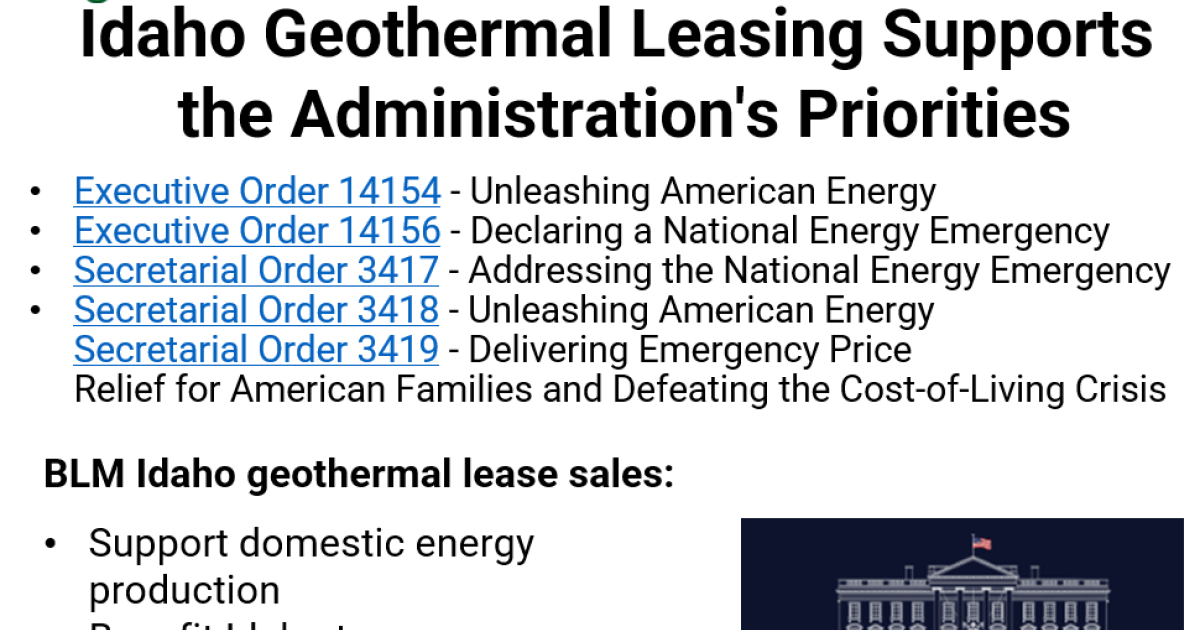 BLM Idaho Geothermal Program Overview | Bureau of Land Management