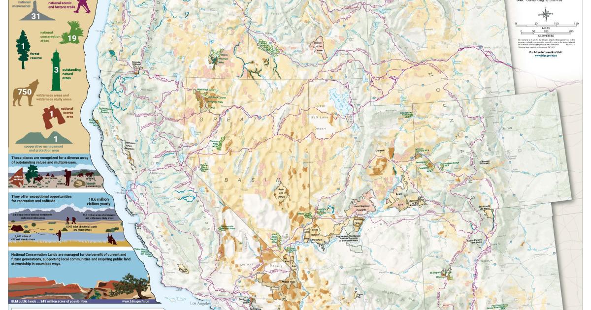 BLM National Conservation Lands Map - Detailed | Bureau of Land Management