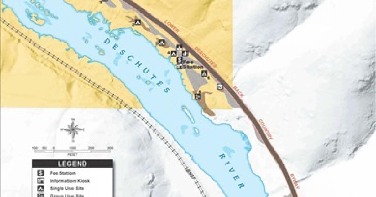 Oregon - Oak Springs Campground Map (Georeferenced) | Bureau of Land ...