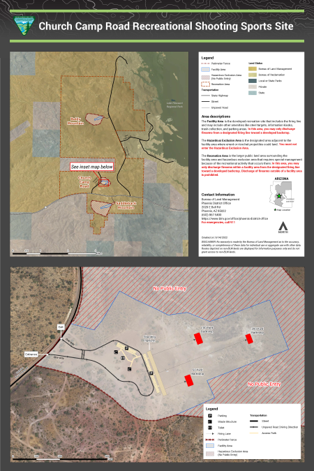 Church Camp Road Recreational Shooting Site Map | Bureau of Land Management