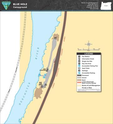 Oregon - Blue Hole Campground Map (Georeferenced) | Bureau of Land ...